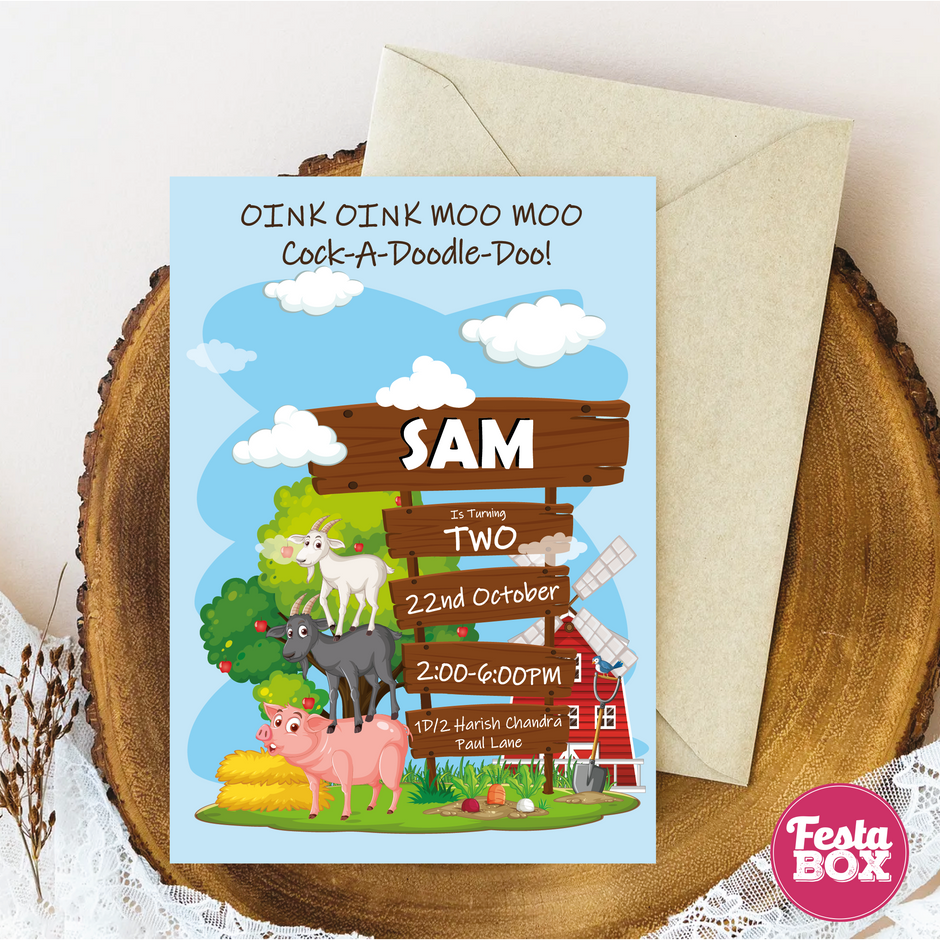 Birthday Party - Farm Animals Theme – Festabox